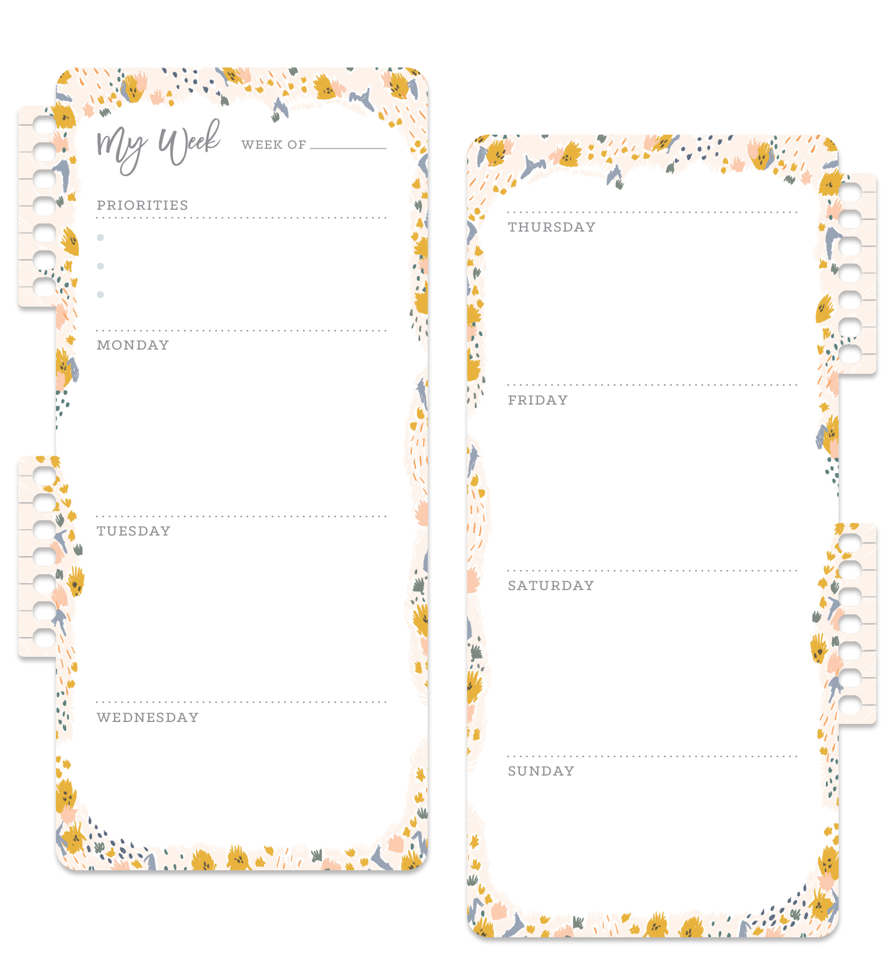 Plum Paper - My Week Dashboard - Daffodil