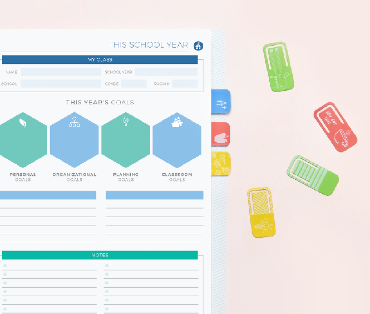 Plum Paper - Teacher Tab Clips