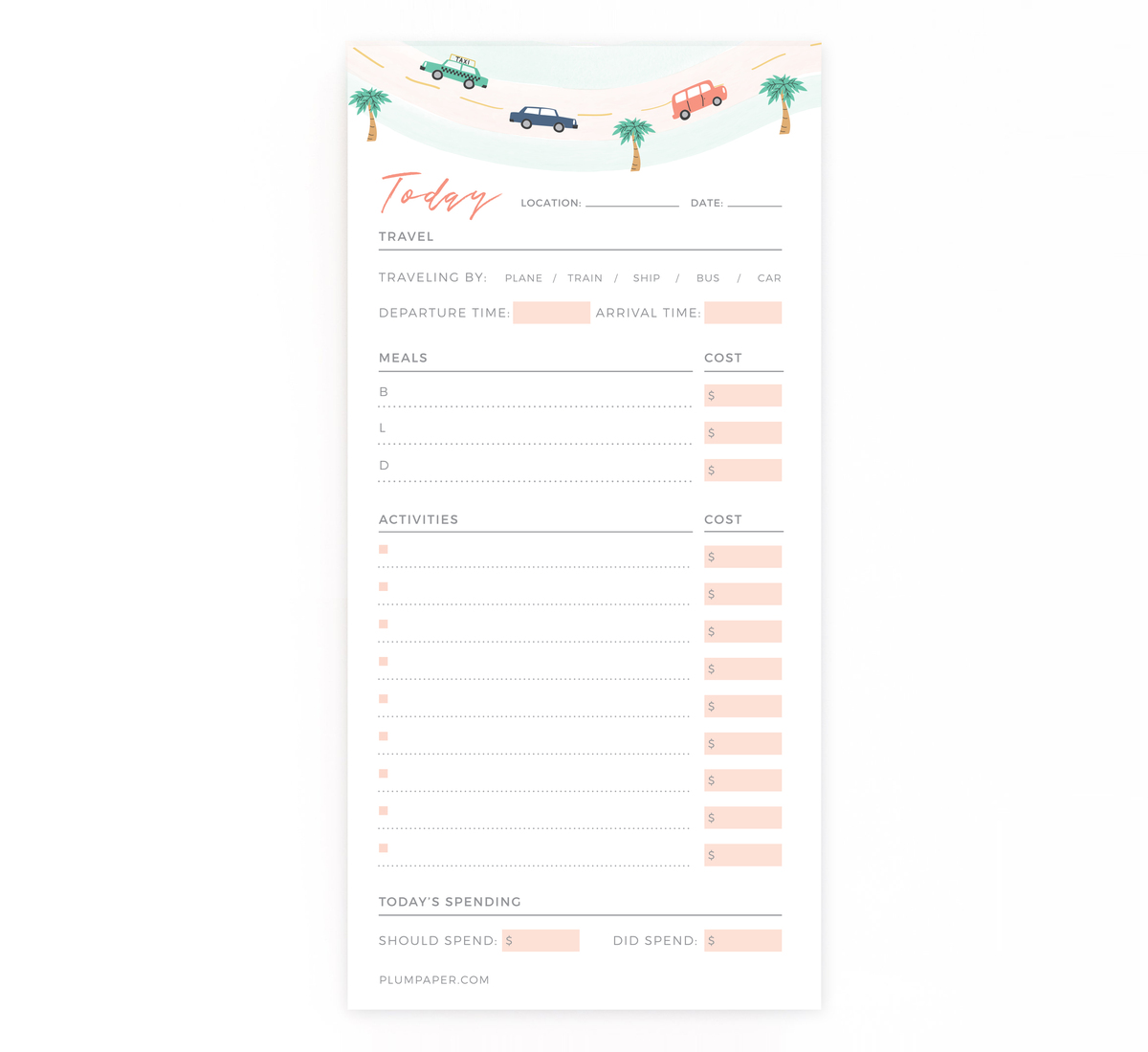 Plum Paper - Travel Notepad