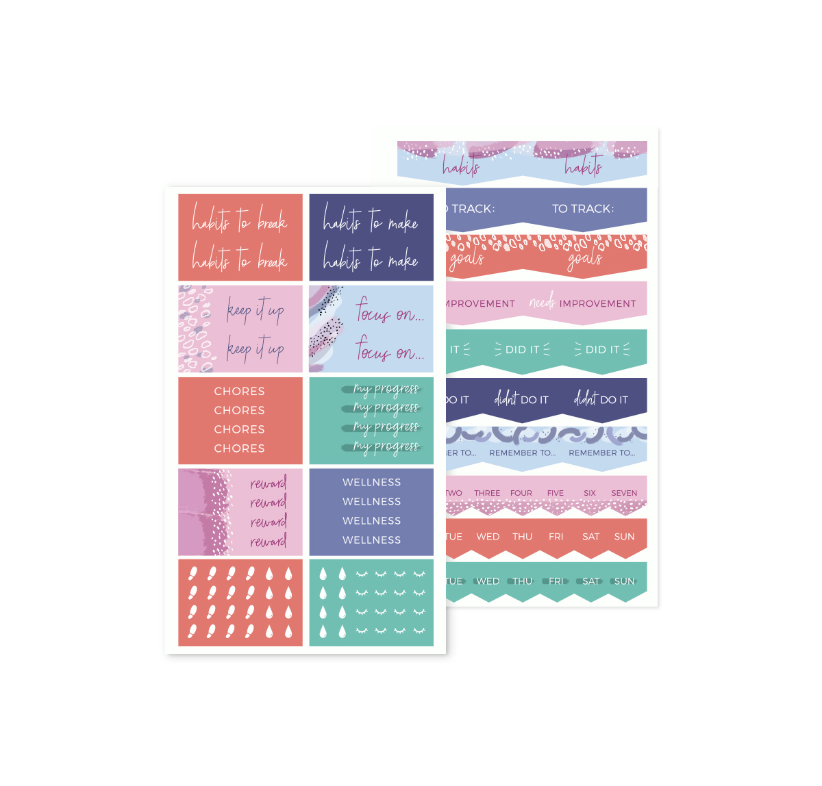 Plum Paper - Habit Tracking Stickers