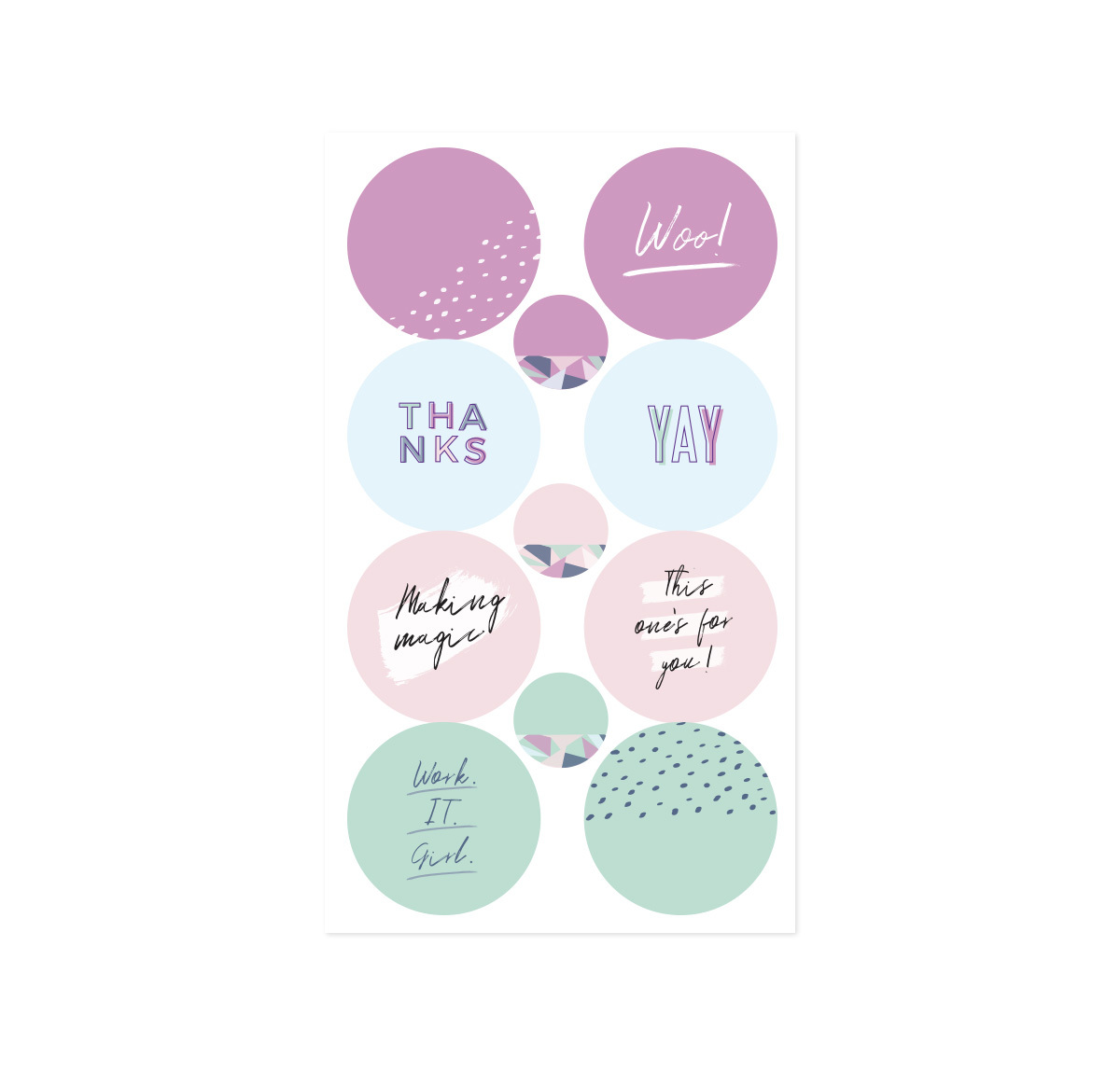 Plum Paper - Positive Things Stickers - Purple