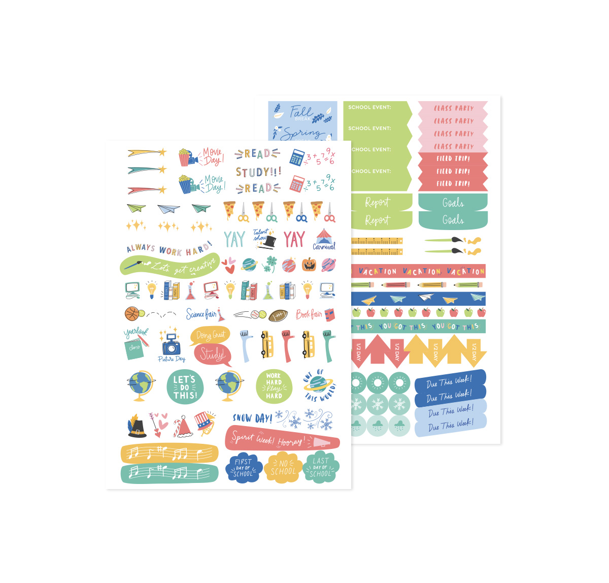 Plum Paper - Elementary School Student Stickers.
