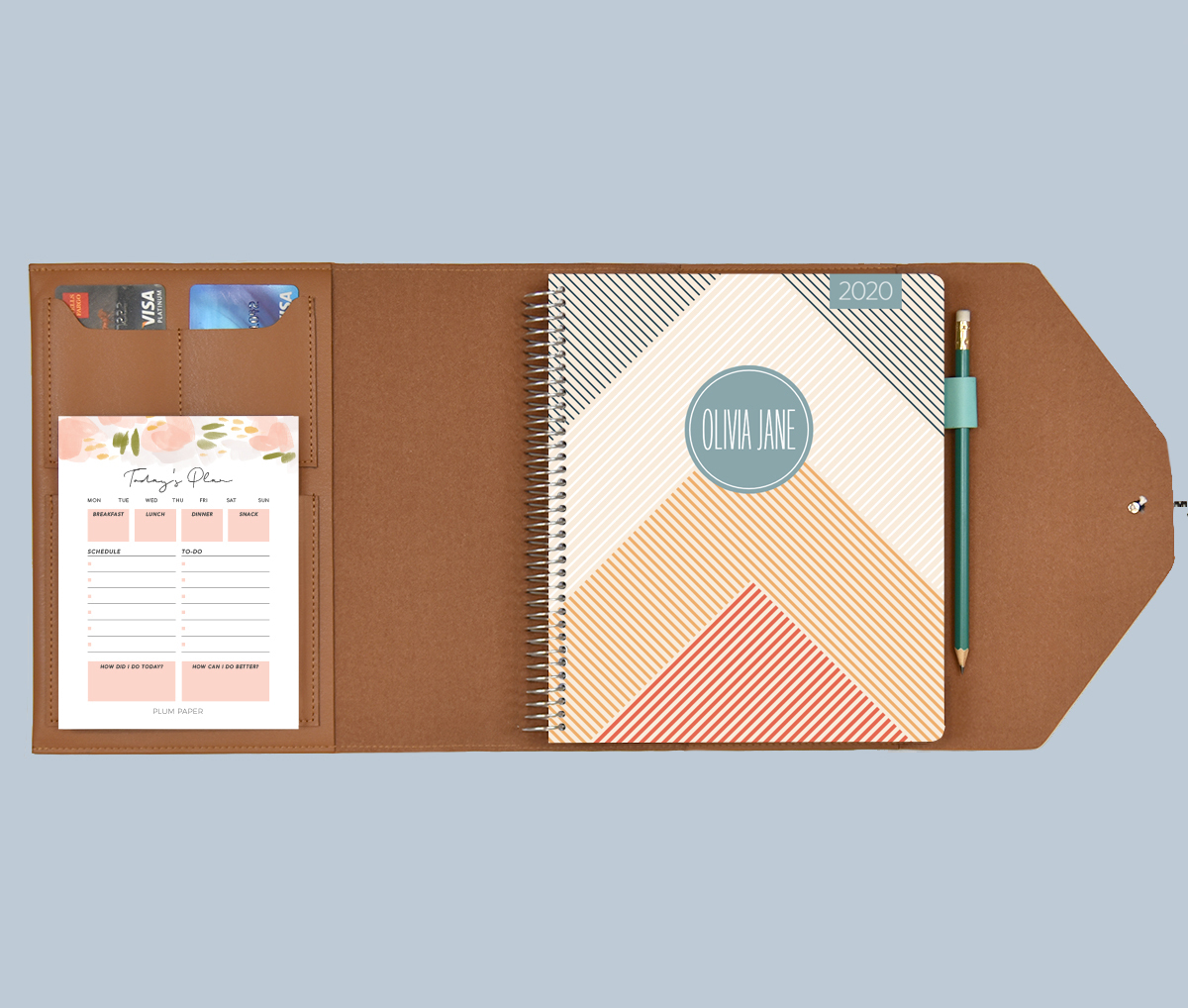 Plum Paper - A5 Planner Folio - Camel