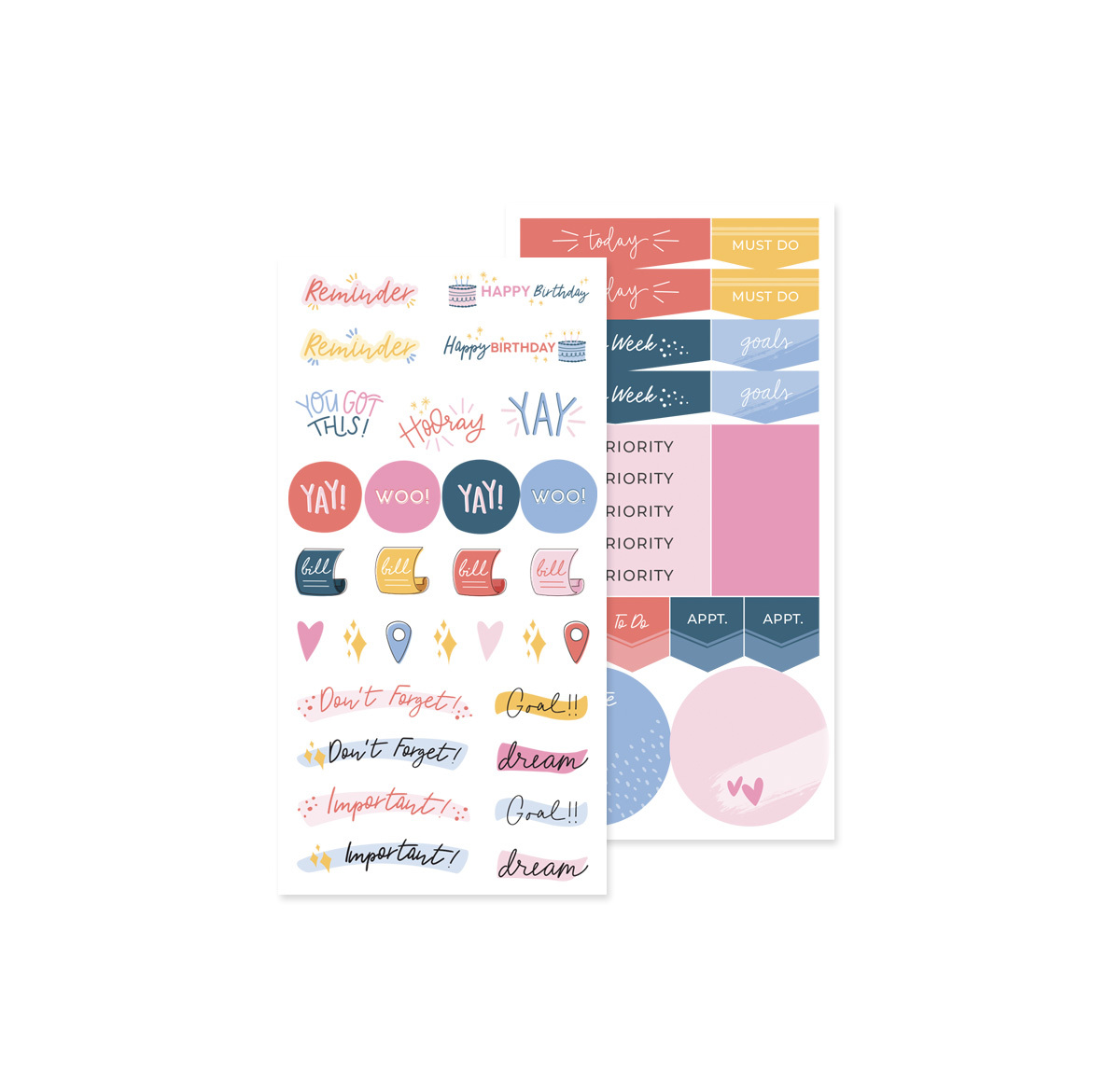 Buy Functional Stickers Online | Decorative Planner Stickers