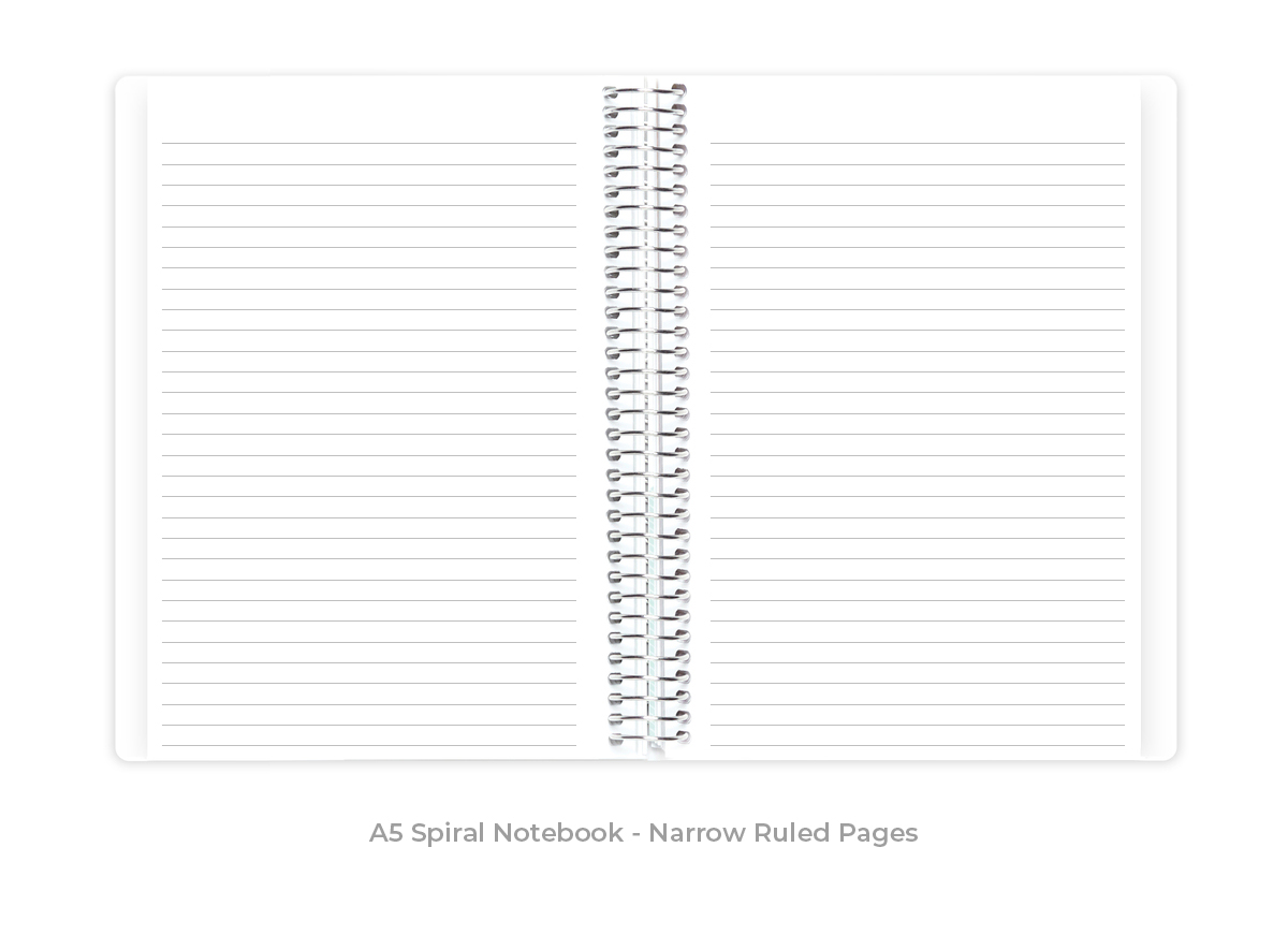 Customizable A5 Notebook- Narrow Ruled | Plum Paper