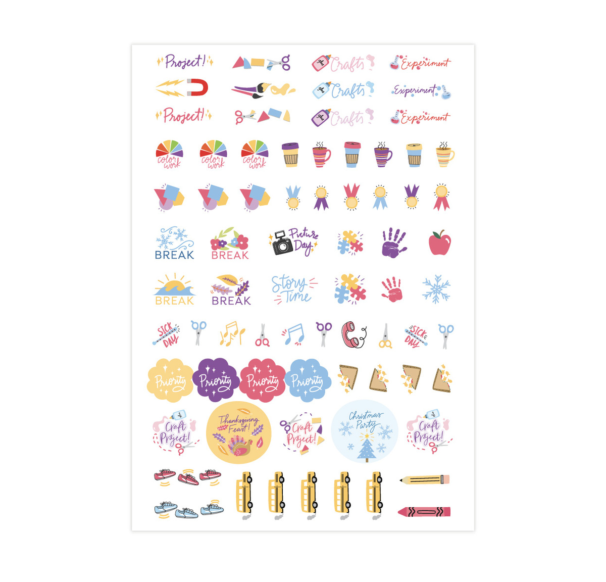 Plum Paper: Preschool + Kinder Teacher Stickers