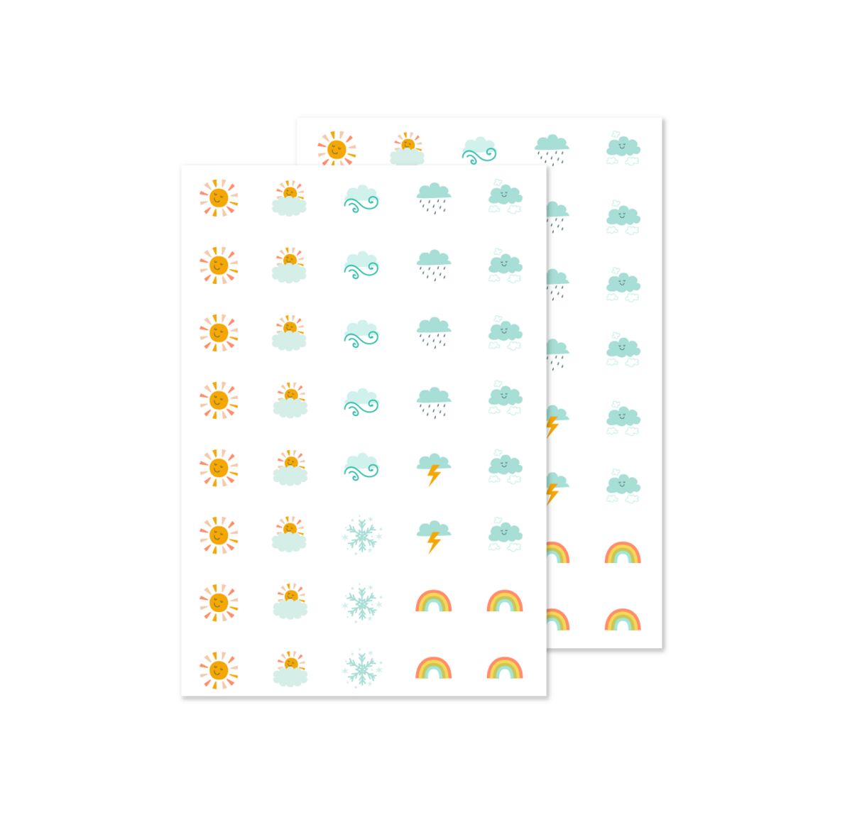 Buy Weather Stickers Online | 2 Sticker Sheets