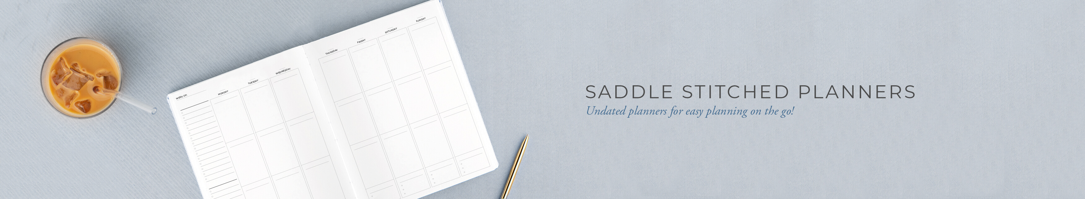 Personalized Saddle Stitched Planners