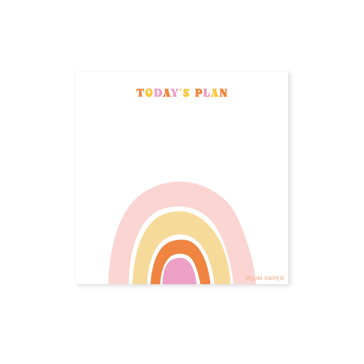 Plum Paper - Rainbow Square Notepad