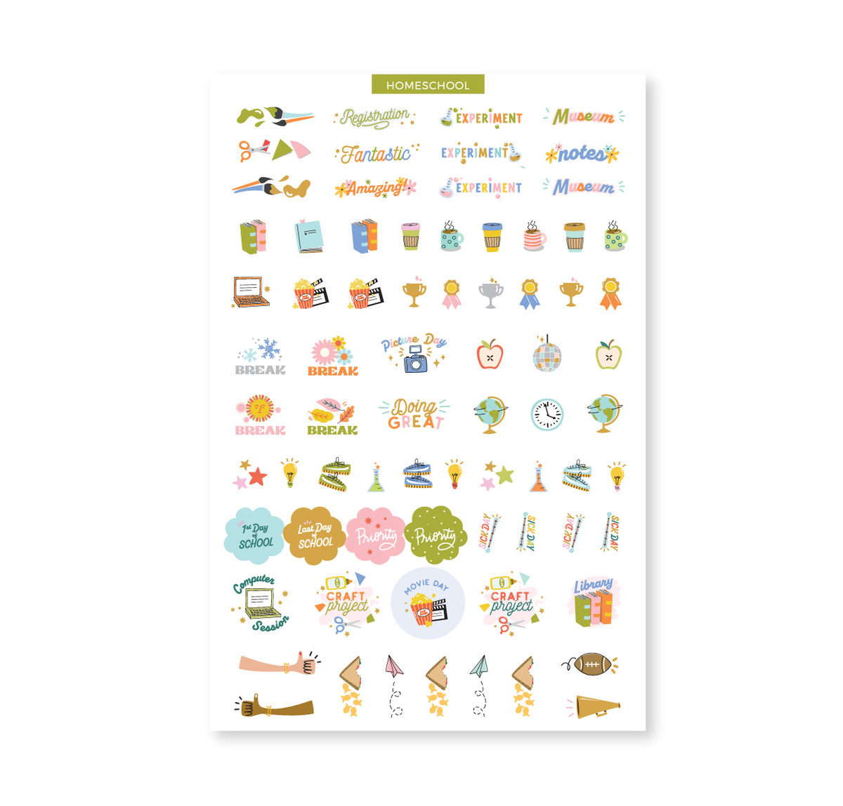 Plum Paper - Homeschool Classroom Stickers