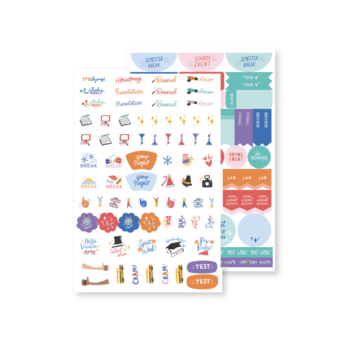 Plum Paper - Middle + High School Student Stickers.