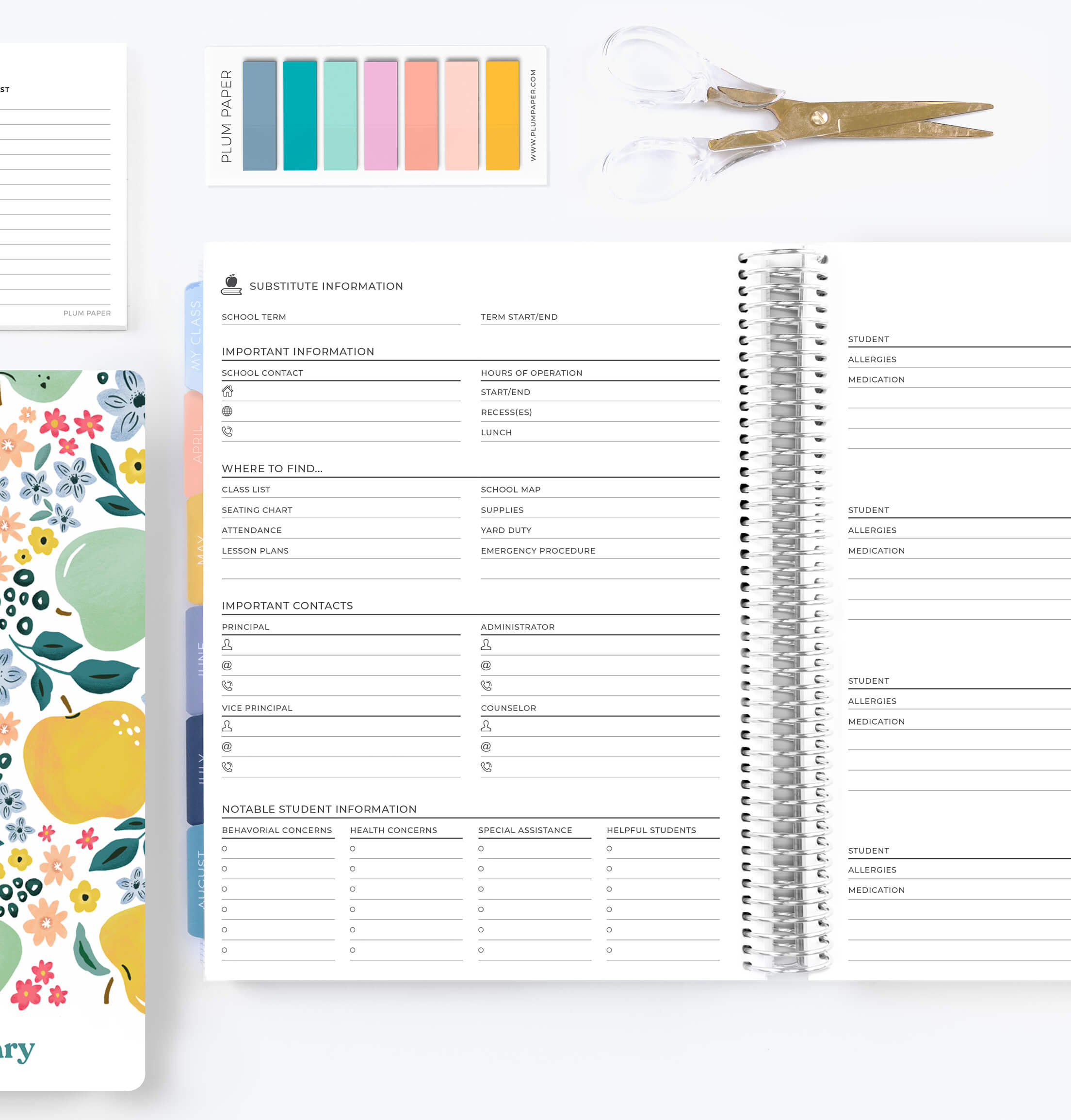 Plum Paper - Teacher Planner for Elementary School