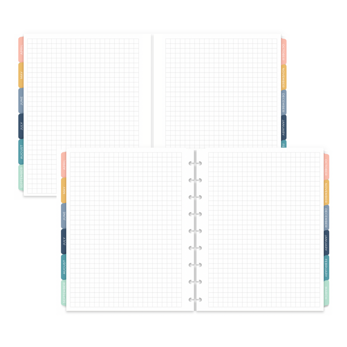 Plum Paper - 7x9 Refill Pages - Graph Pages