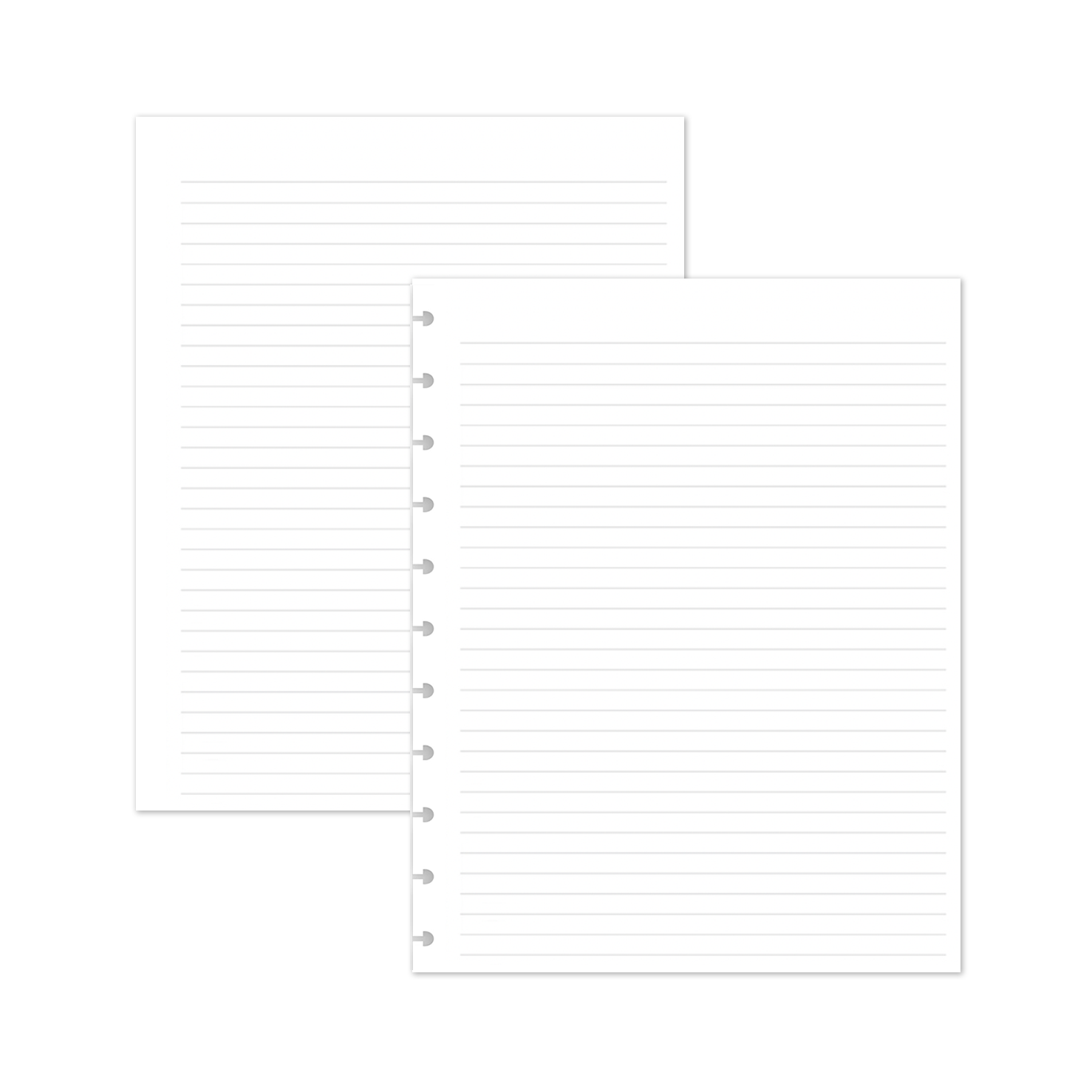 Plum Paper - 8.5x11 Refill Pages - Narrow Ruled