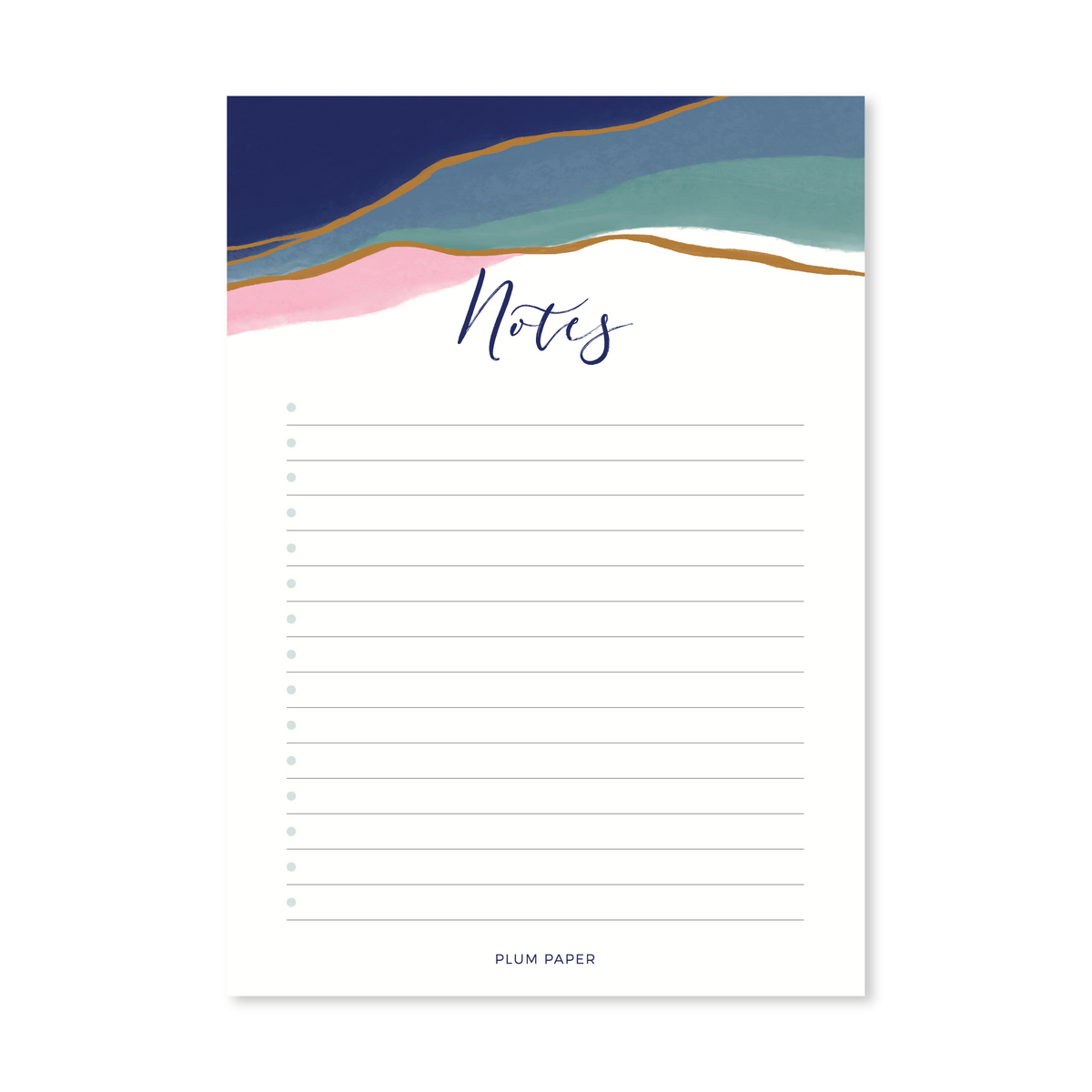 Plum Paper - Metamorphic Jewel Notes Folio Notepad