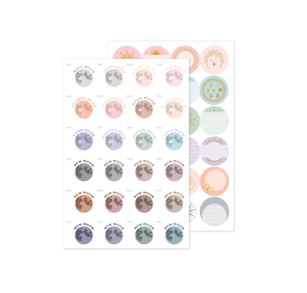 Plum Paper - Celestial Moon Stickers