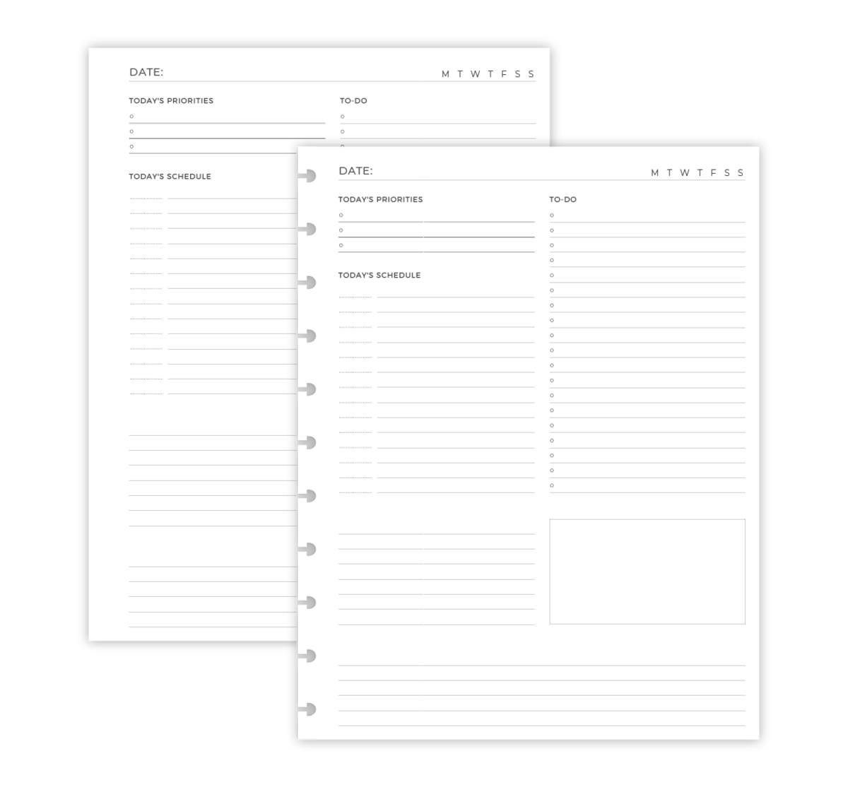 Plum Paper - 8.5x11 Refill Pages - Daily Pages