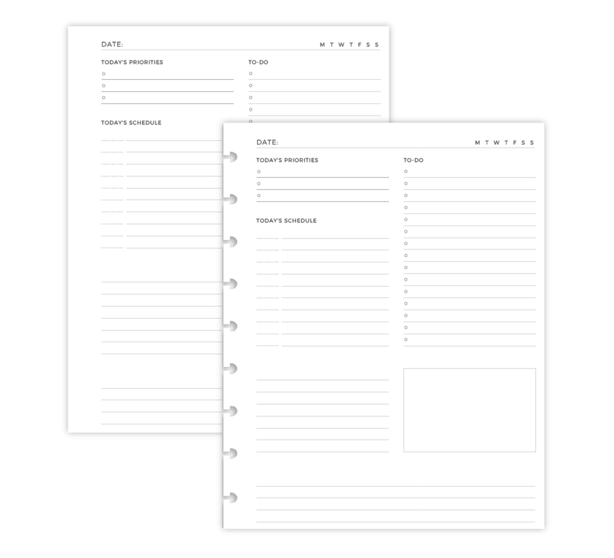 Plum Paper - 7x9 Refill Pages - Daily Pages