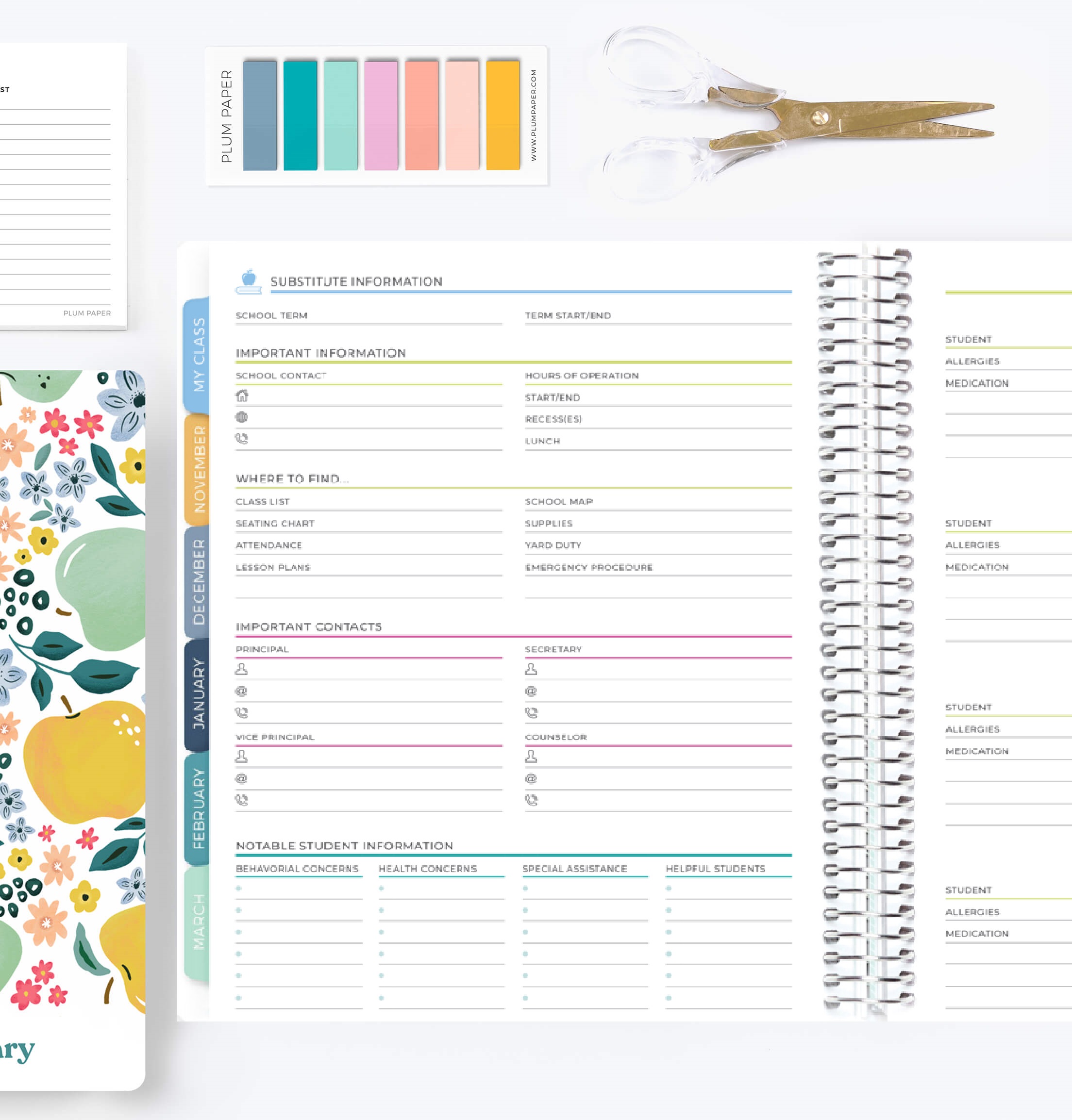 Plum Paper - Teacher Planner for Elementary School