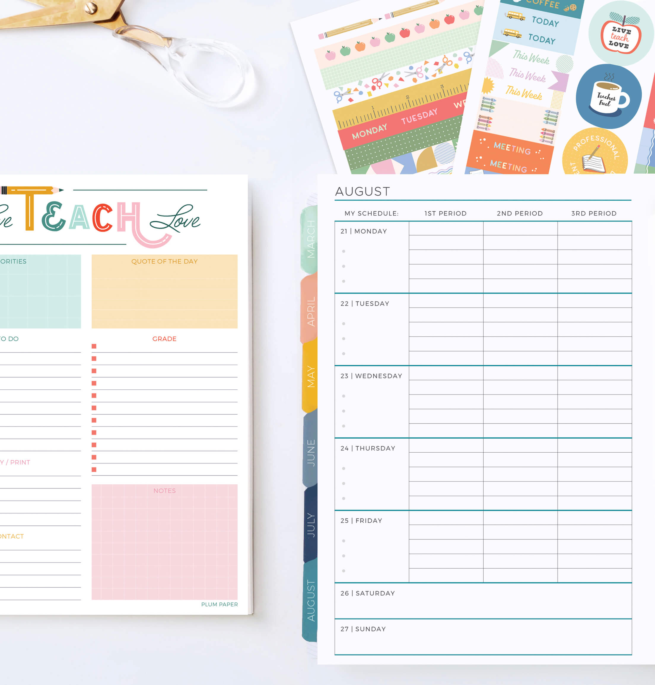 Buy Teacher Planner for Middle School and High School | Plum Paper