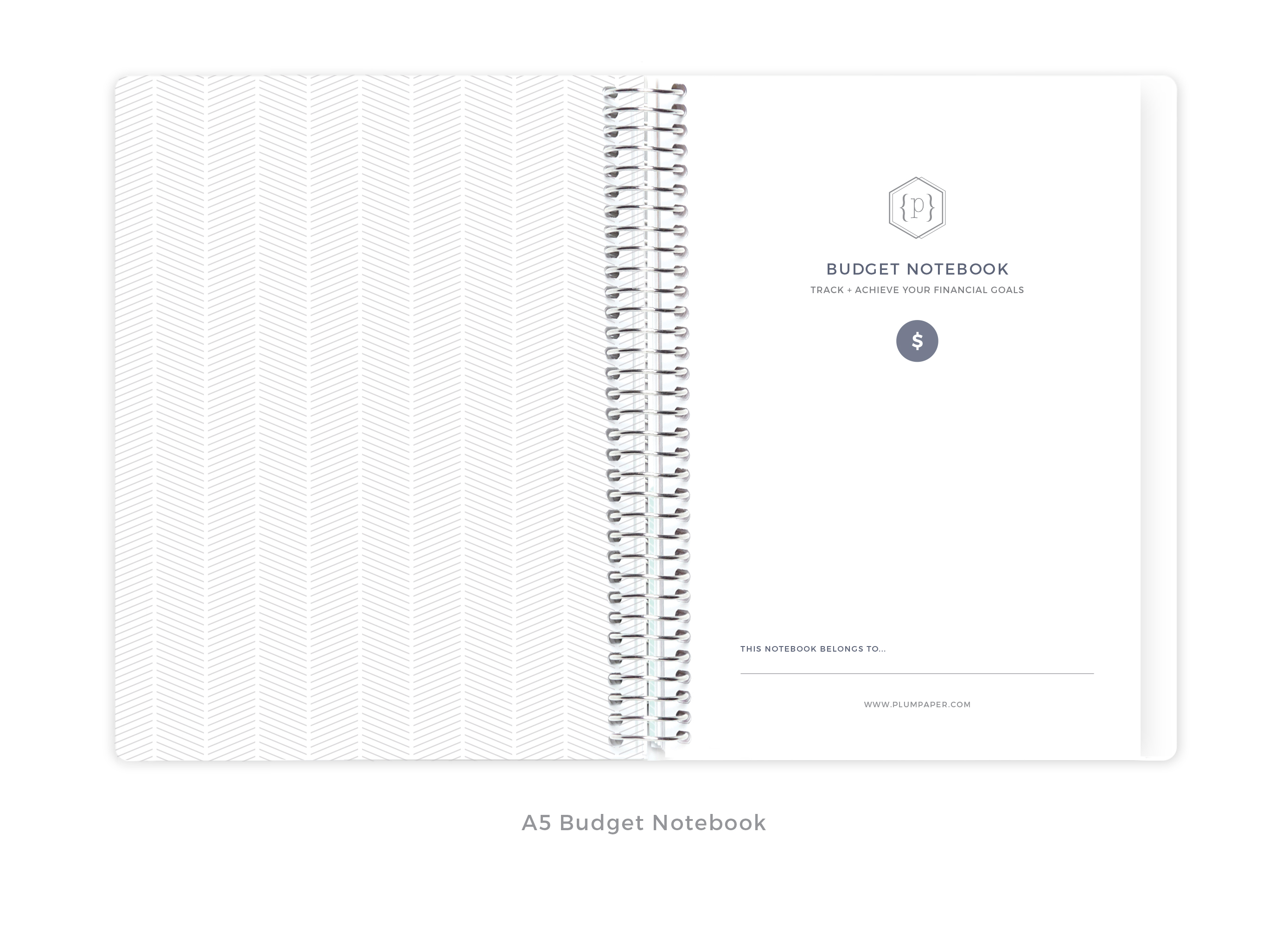 Custom A5 Guided Notebook- Budget Pages | Plum Paper