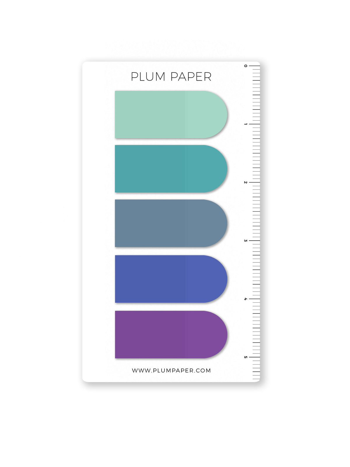 Plum Paper - Sticky Notes Set - Rounded Blues