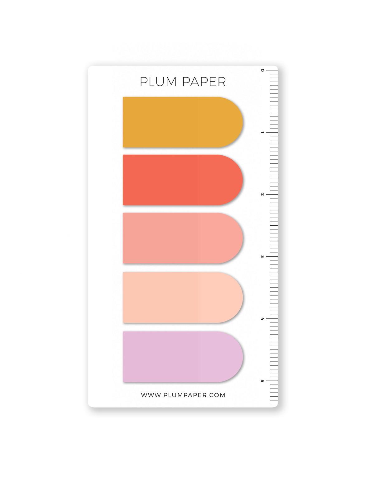 Plum Paper - Sticky Notes Set - Rounded Sunset