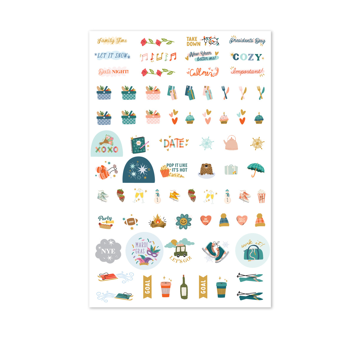 Plum Paper - Seasonal Stickers - Winter