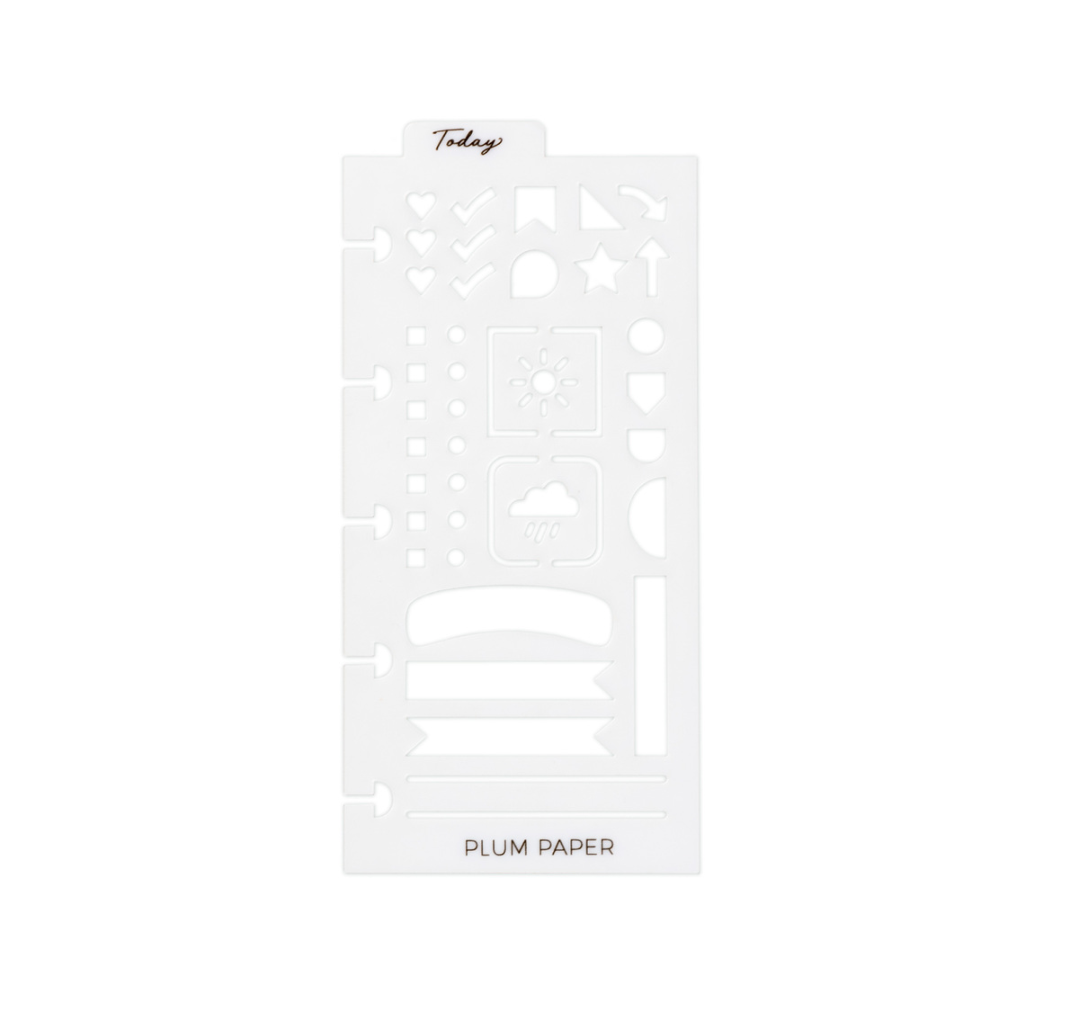 Plum Paper - Disc Punch Bookmark Stencil