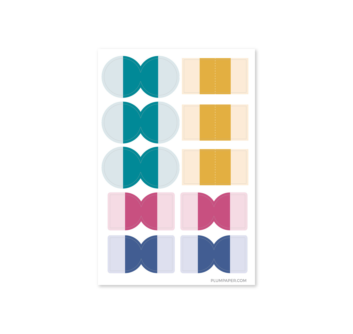 Plum Paper - Page Marker Stickers