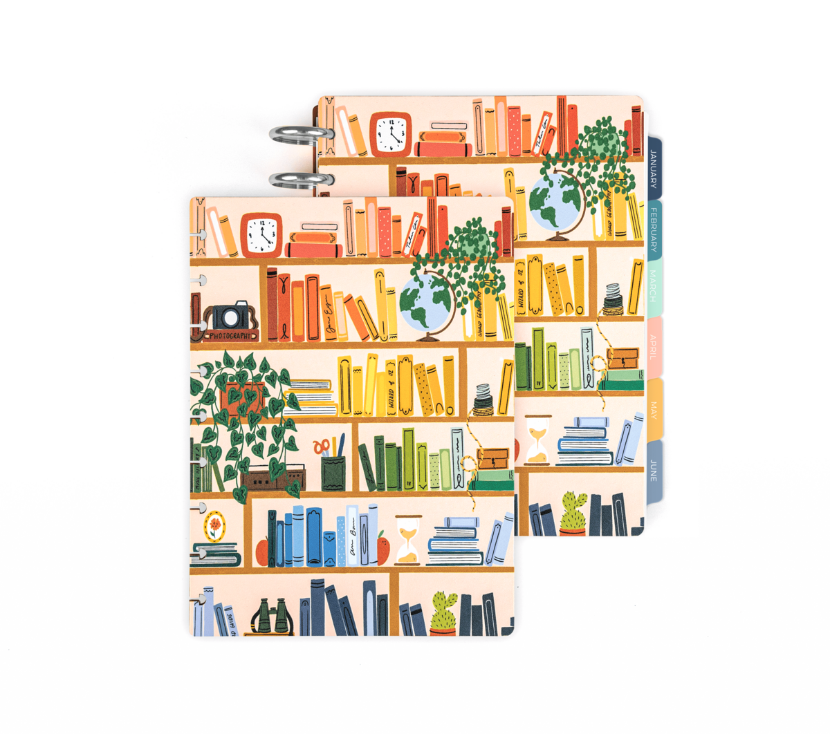 Plum Paper - 7x9 Disc Punch Cover - Vegan Leather Bookshelf