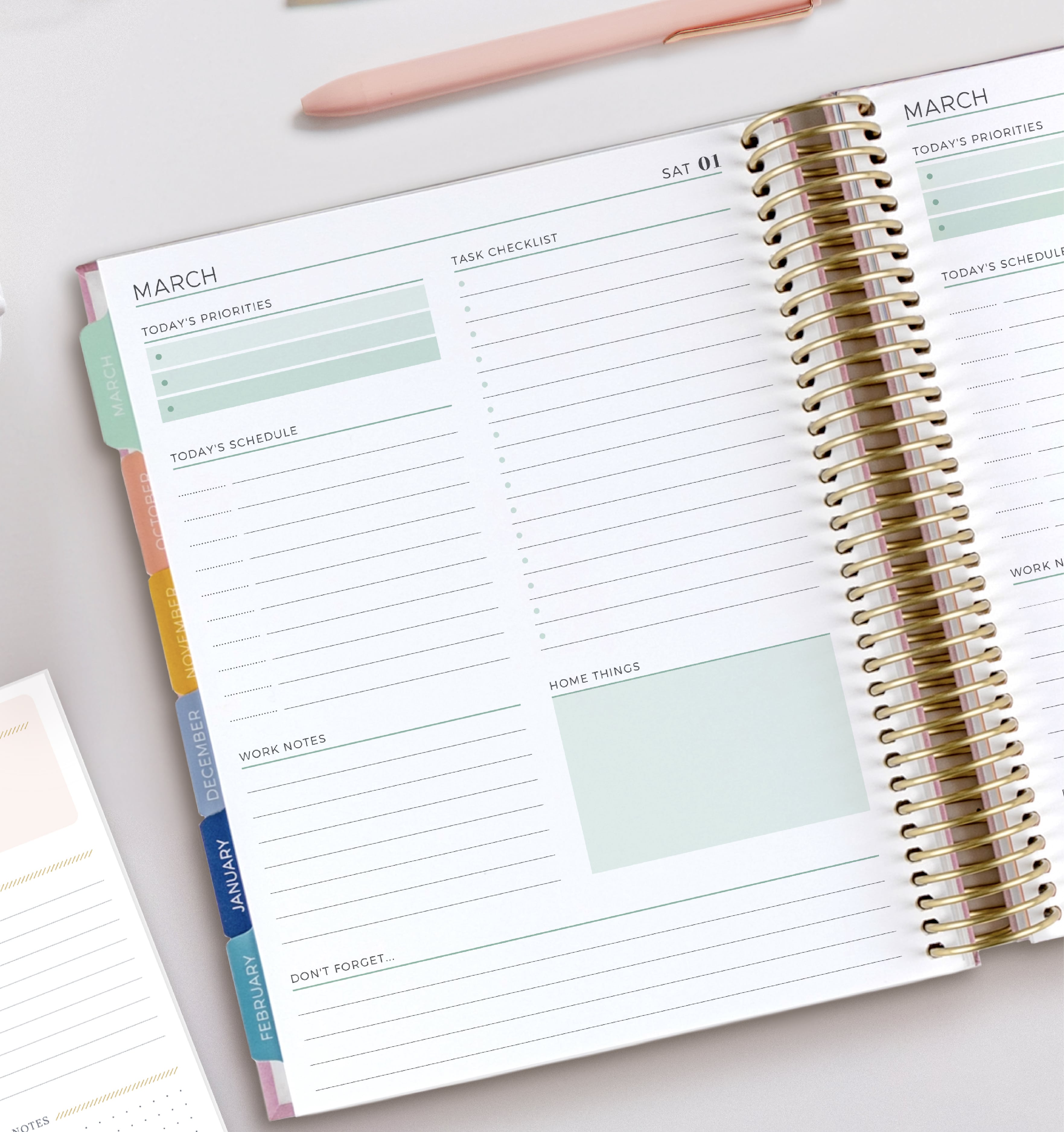 Shop Daily Planners | Custom Start Month, Size, Layouts, & More