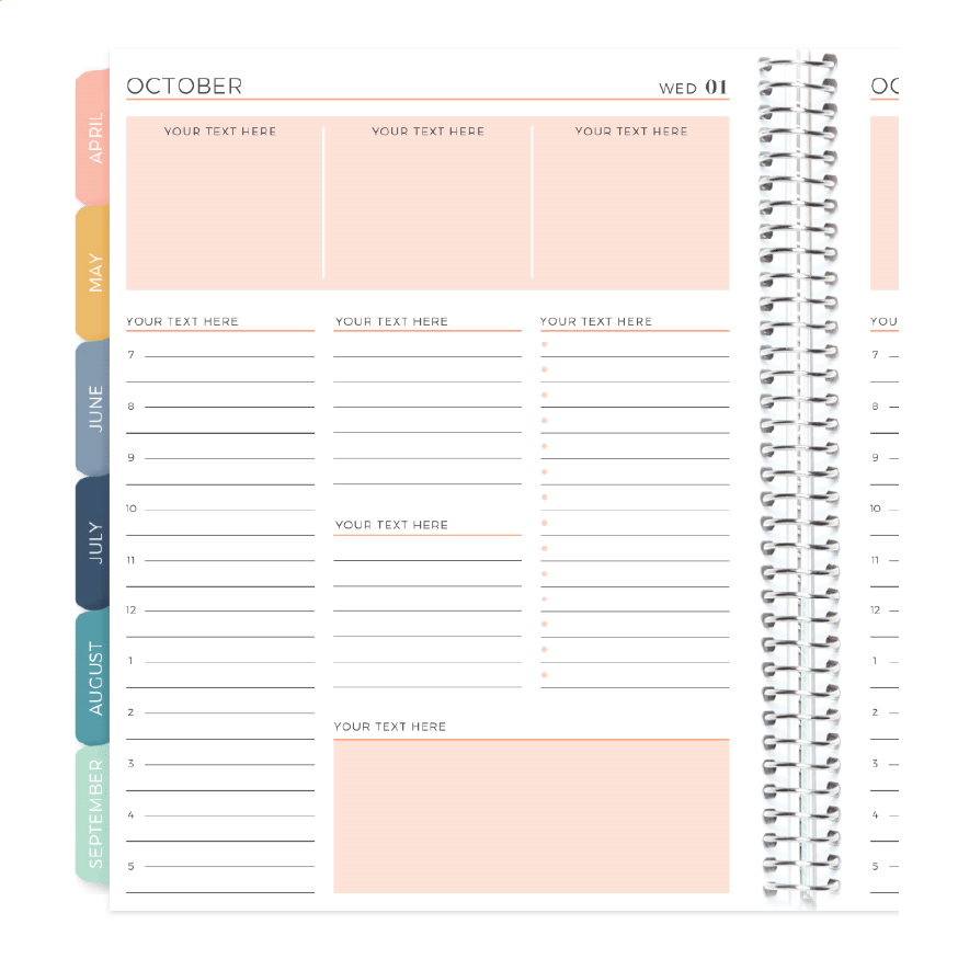Shop Daily Planners | Custom Start Month, Size, Layouts, & More