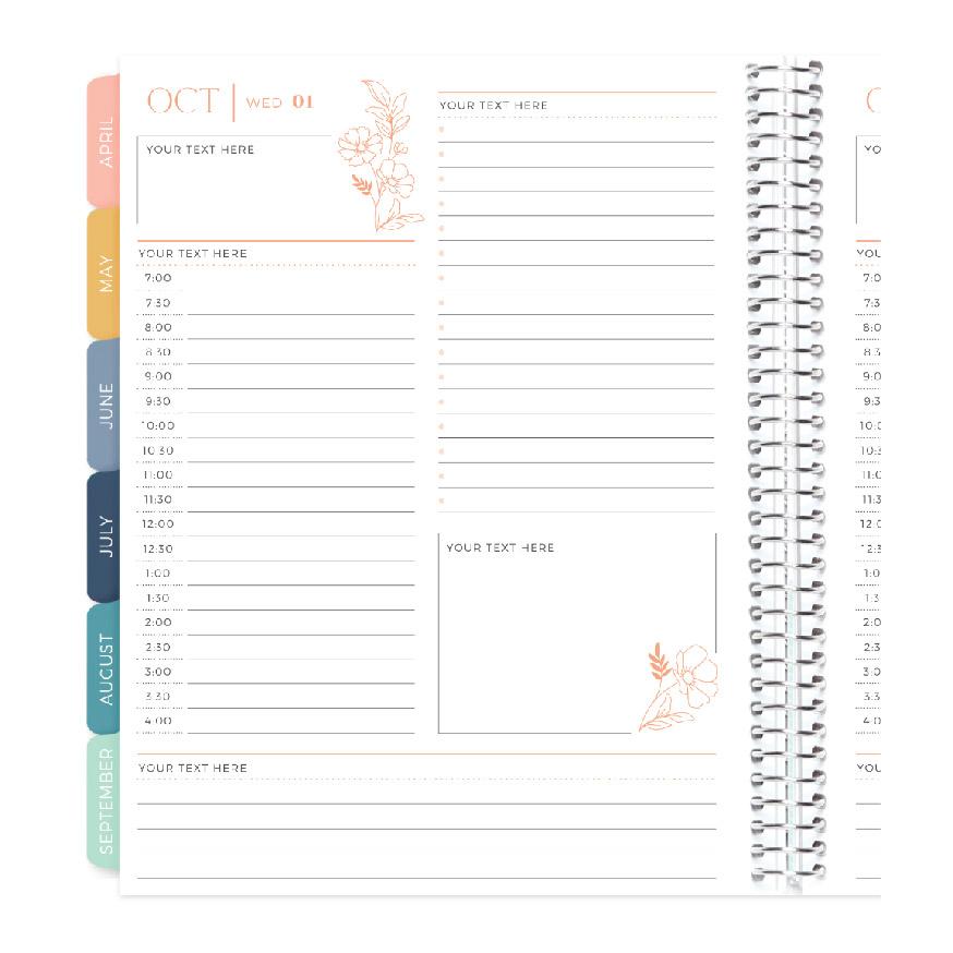 Shop Daily Planners | Custom Start Month, Size, Layouts, & More