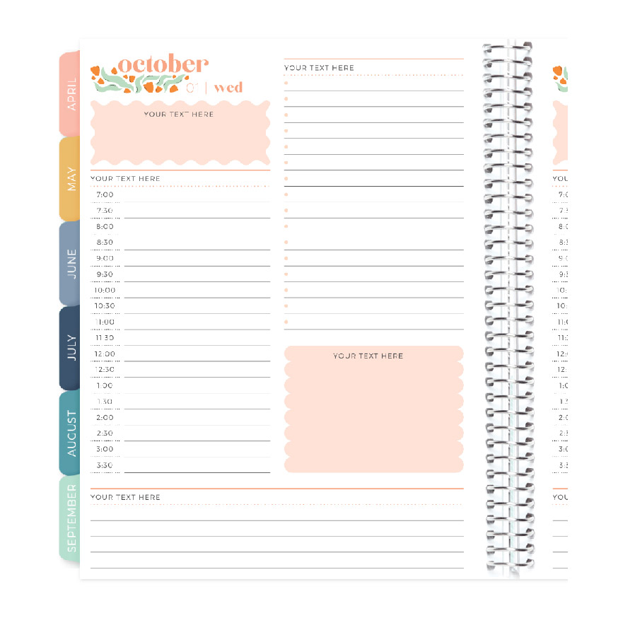 Shop Daily Planners | Custom Start Month, Size, Layouts, & More