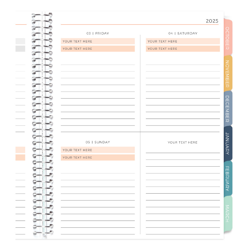Buy Quad Planner | 7x9 Customizable Layout