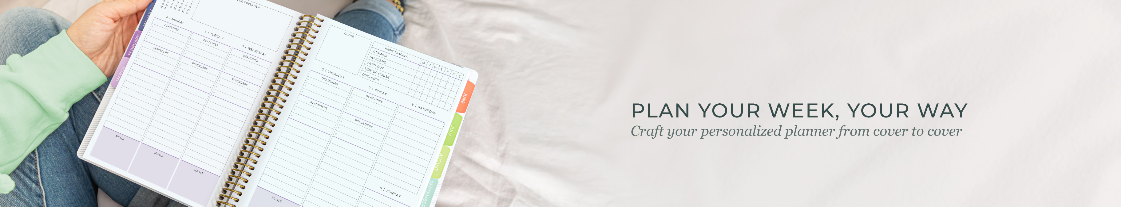 Shop Weekly Planners | Custom Layouts, Start Month & More