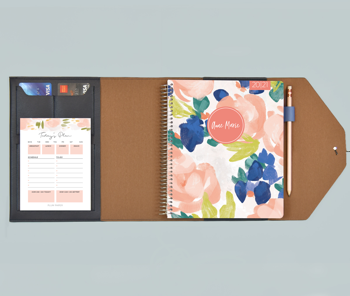 Plum Paper - Planner Folio - Dark Navy Color