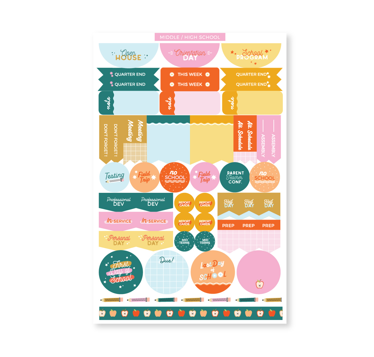 Plum Paper - Middle + High School Classroom Stickers
