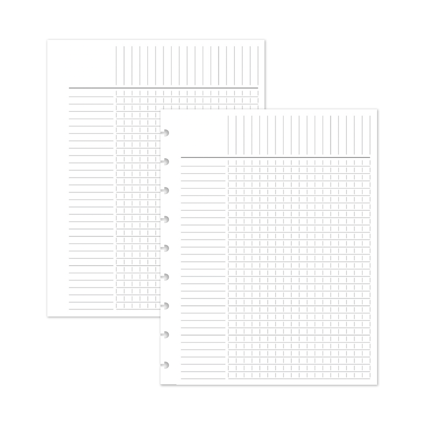 Plum Paper - 7x9 Refill Pages - Checklist Notes