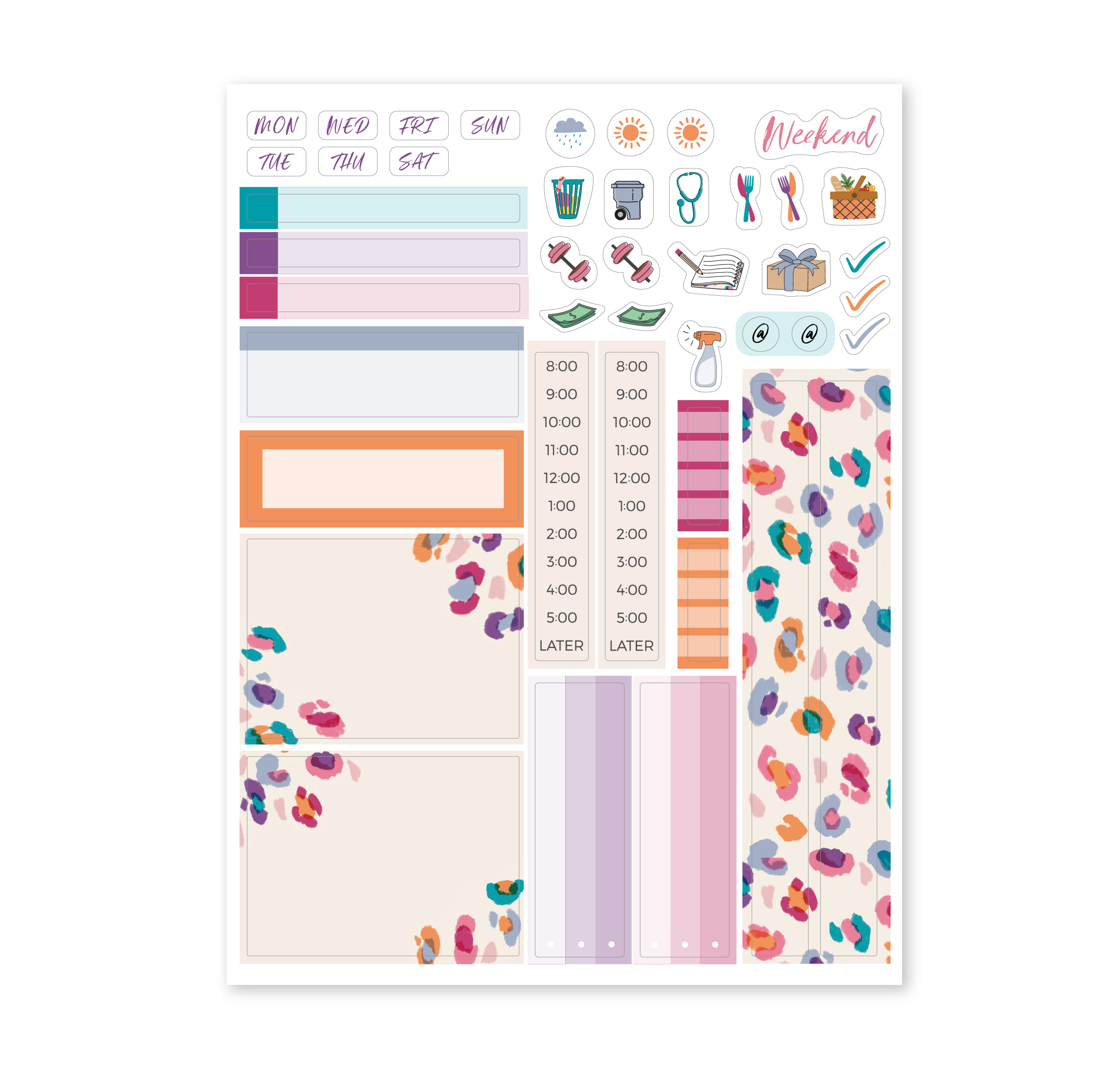 Plum Paper - A5 Daily Kit - Leopard