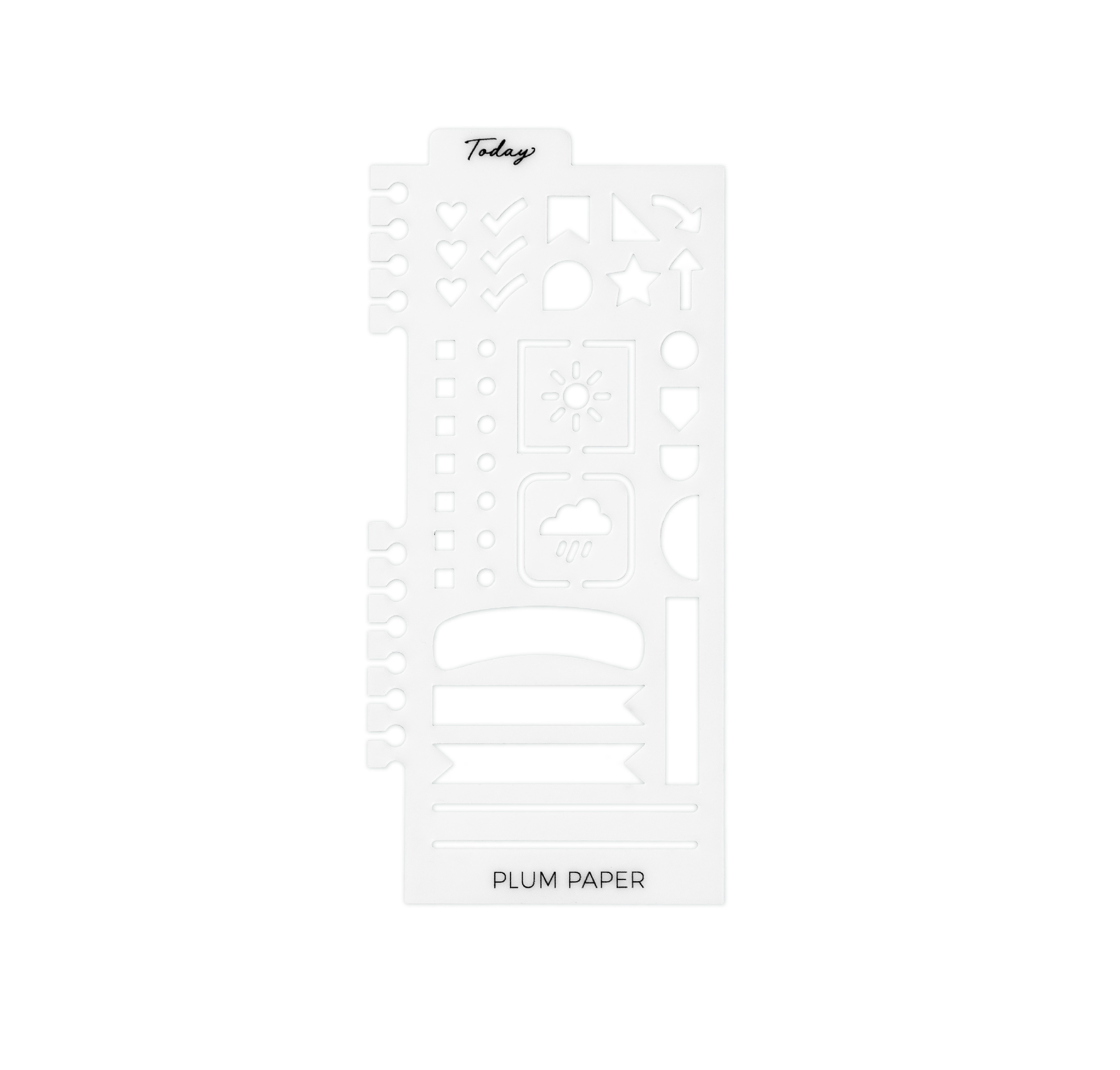 Plum Paper - Spiral Coil Bookmark Stencil